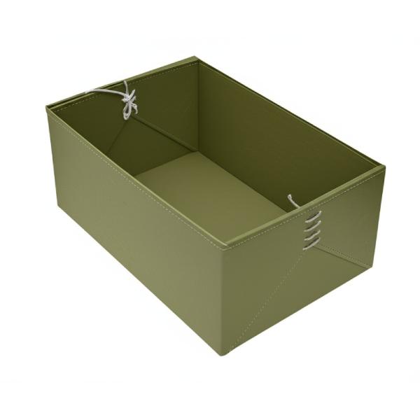 Quality Luxury Faux Leather Storage Box For Closet Shelf Organization Durable Home Decor for sale
