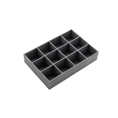 China Luxury Fabric Finish PVC Plastic Drawer Divider Honeycomb Core Custom Drawer Organizer Diy for sale