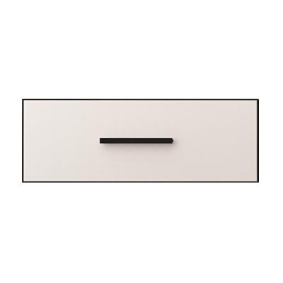 China Modern Beige Drawer Front Panel With Black Handle Custom Sizes Cabinet Drawer Front for sale