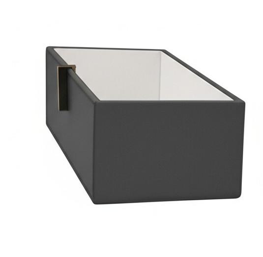 Quality Luxury Faux Leather Storage Drawer For Closets / Home Stylish Durable MDF YG for sale
