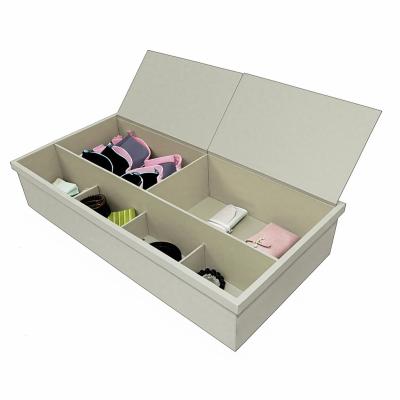 China Multi Layer Underwear Organizer Box Lingerie Storage Box Space Saving 831x412x160mm for sale