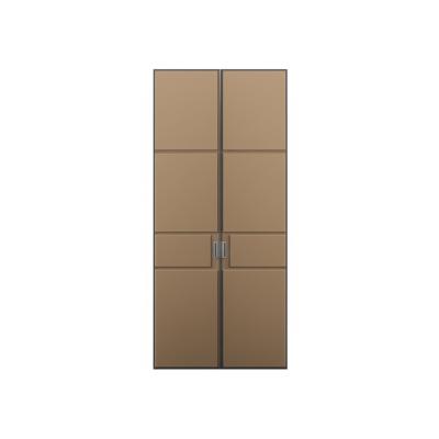China ENF Certified Laminate Wardrobe Doors Closet Hinged Doors Shaker Style Customization for sale