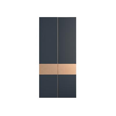 China Modern Particle Board Shaker Style Wardrobe Doors 22mm Dark Grey Matte Finish for sale