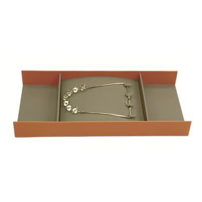 China OEM Lightweight Jewelry Organizer Tray Aluminum & PVC Leather 460x155x50mm for sale