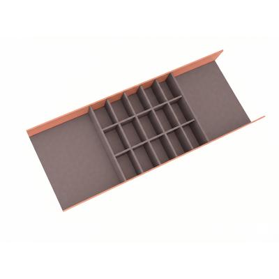China Custom Wardrobe Jewelry Drawer Organizer Tray Inserts Modular Design 460x155x50mm for sale