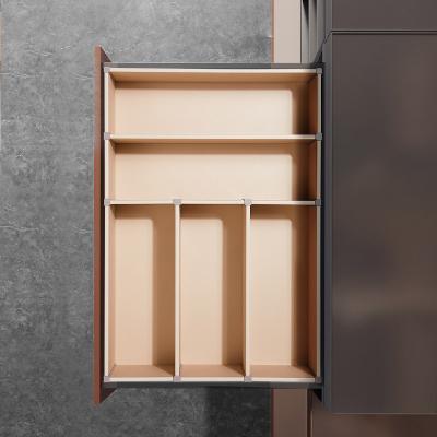 Cina Sistema di organizzazione cassetti modulare con anima a nido d'ape | Superficie in pelle e installazione senza attrezzi | Divisorio in PVC personalizzabile per ripostiglio casa/ufficio (YG039) in vendita