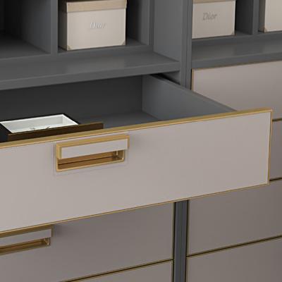 China MJMFD Custom Drawer Front Panel CYDP-002 | ENF Grade Particleboard/MDF, Eco-Friendly PVC Leather, Edge-Banded, Hardware Handle Included for sale