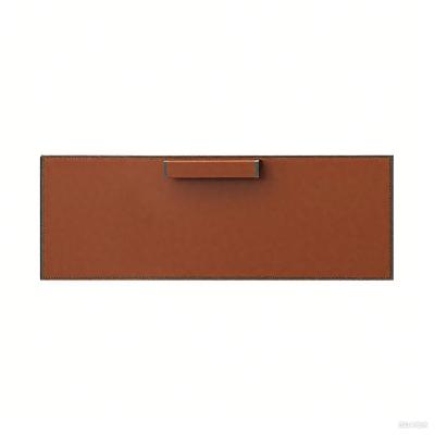 China MJMFHD Custom ENF Grade PVC Leather Drawer Front Panel for Wardrobe, with Sealed Edges & Hardware Pulls, Model CYDP-003 for sale