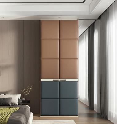 Cina Mjmhd CYLD-007 Armadio su misura stile Shaker a due ante - Truciolato certificato ENF, spessore 22 mm, superficie laminata in PVC, telaio in alluminio per interni casa moderni in vendita