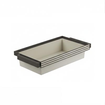 China LB-4 Pull-Out Drawer Basket | MDF PVC-Coated Shallow Organizer for Wardrobe, Slide-Out Storage Box for Underwear Accessories (864x485x170mm) for sale