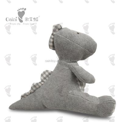 Cina ODM Lenitivo Peluche Ricamo Logo Grigio Dinosauro Peluche CE in vendita