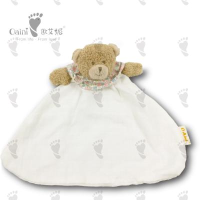 China Consolador cuadrado Toy Huggable Teddy Bear Soft Toy Comforter del bebé de 27 de los x 30cm en venta