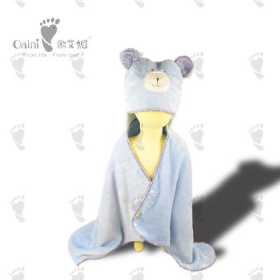 Cina Huggable New Born Coat Farcito Baby Loveable Blue Infant Bear Capispalla in vendita