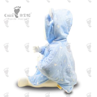 Cina Cappotto per neonato personalizzato Cappotto per neonato adorabile blu farcito 37 cm in vendita