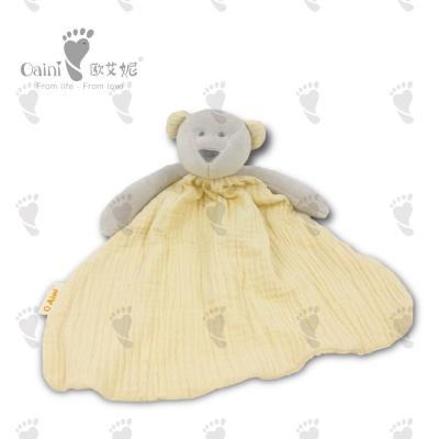 Cina Sciarpa per animali a forma di topo per bambini Teddy Golden Plush Bear Comforter 29 x 23 x 34 cm in vendita