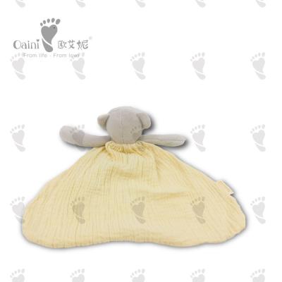 Cina Sciarpa per animali a forma di topo per bambini Teddy Golden Plush Bear Comforter 29 x 23 x 34 cm in vendita