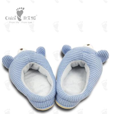 China Gevulde Schoenen 8cm van de Pluchebaby pp-Warm Katoen dragen Blauwe Hoofd Pasgeboren Schoenen Te koop