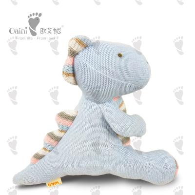 Cina Peluche molle adatta ai bambini Toy Stuffed Grey Dinosaur Plush 28 x 32cm in vendita
