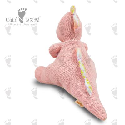 Cina 28 x 32 cm morbido peluche PP cotone peluche rosa dinosauro peluche animale in vendita