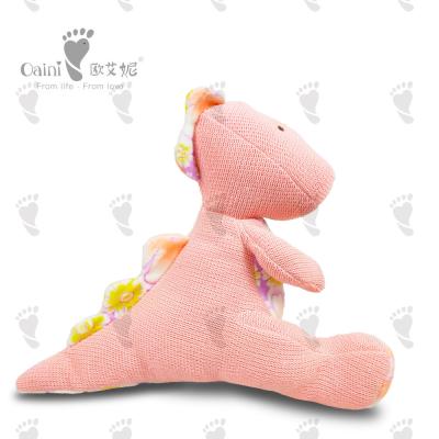 Cina 28 x 32 cm morbido peluche PP cotone peluche rosa dinosauro peluche animale in vendita