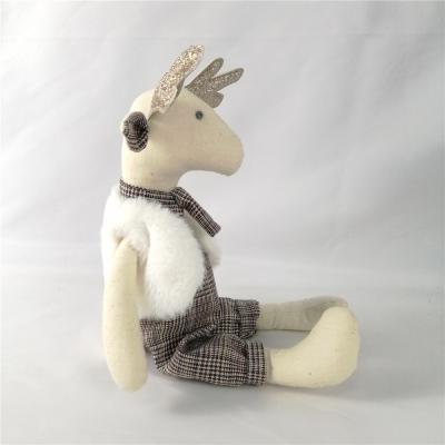 Cina Regalo per bambini Peluche di Natale Peluche Animale Peluche Alce di Natale bianco in vendita