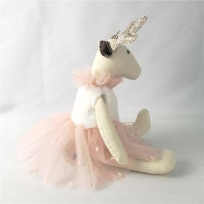Cina La peluche di Natale del cotone dei pp gioca l'animale farcito dell'alce della gonna amabile abbracciabile del bambino in vendita