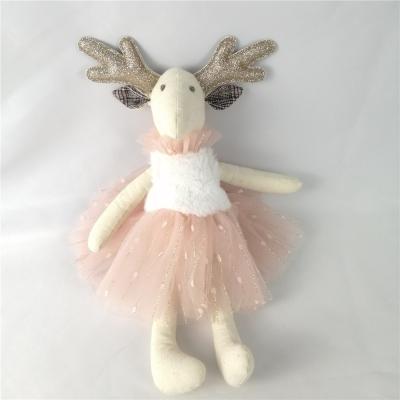 Cina La peluche di Natale del cotone dei pp gioca l'animale farcito dell'alce della gonna amabile abbracciabile del bambino in vendita