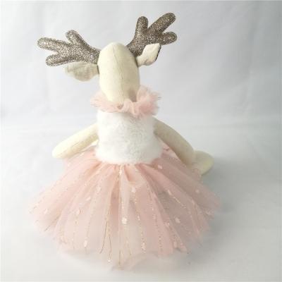 Cina La peluche di Natale del cotone dei pp gioca l'animale farcito dell'alce della gonna amabile abbracciabile del bambino in vendita