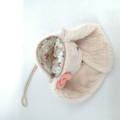 Cina Zaino per peluche ripiene 100% poliestere Borsa per giocattoli con testa di coniglietto ecologica in vendita
