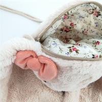 China Stuffed Plush Toy Backpack 100% Polyester Earth Friendly Bunny Head Toy Bag for sale