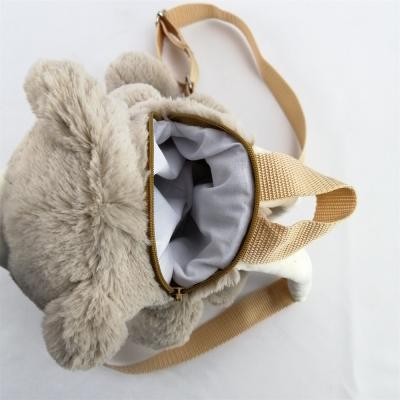 Cina Zaino per animali in peluche Earth Friendly 26 cm Borsa per orso in peluche marrone chiaro in vendita