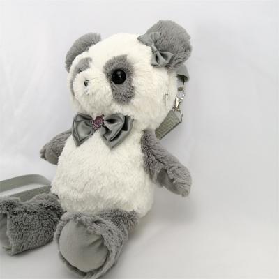 Cina Borsa a tracolla per zaino a forma di orso panda adatta ai bambini in cotone PP in vendita