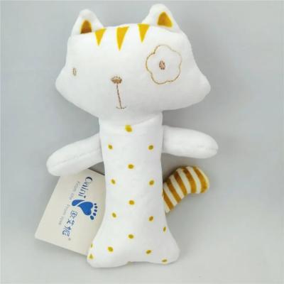 Cina 2023 Newest Skin-Friendly Super Soft Lovely Newborn Gift Comforter Rattle Toy  Plush Cat Rattle in vendita