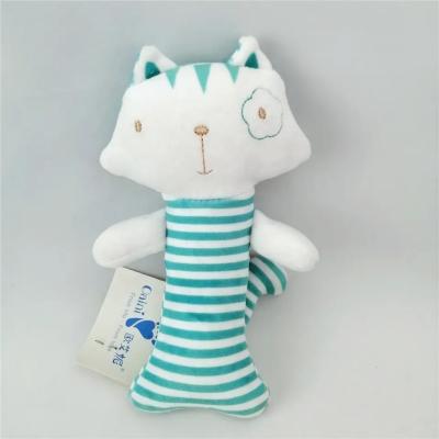 Cina 2023 Newest Skin-Friendly Super Soft Lovely Newborn Gift Comforter Rattle Toy  Plush Cat Rattle in vendita