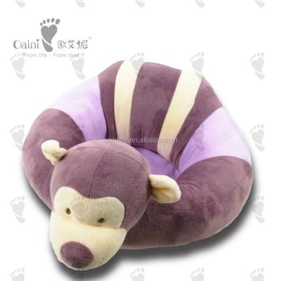 China ODM fabrieks Populaire van de Katoenen het Leren Babybank OEM Leuke Pluche Dierlijke Baby het Voeden Stoel Grey Elephant Infant Sofa Te koop