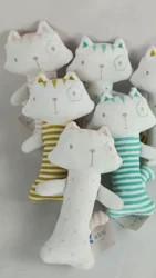 Cina Animal Plush Infant Holding Squeaker Soft Rattle Newborn Educational Musical Toy in vendita