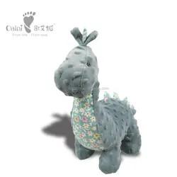Cina Custom Cute Green Dinosaur Plush Toy 36cm Infant Sleeping Soft Toys in vendita