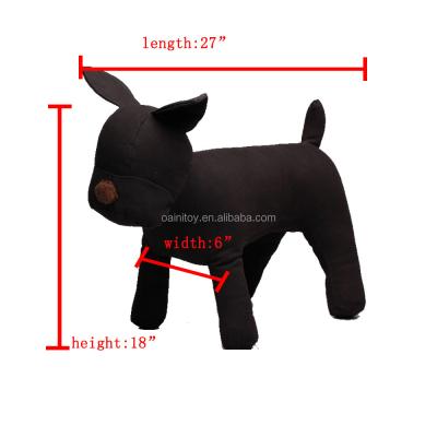 Cina ODM OEM Standing Position Dog Models PP Cotton Suuffed Custom Dog Mannequin in vendita