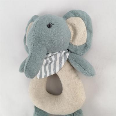 中国 Custom Toddlers Stuffed Elephant Rattle Cotton Soft Plush Toy ODM OEM 販売のため