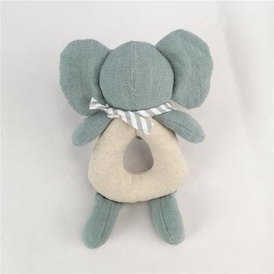 中国 Custom Toddlers Stuffed Elephant Rattle Cotton Soft Plush Toy ODM OEM 販売のため