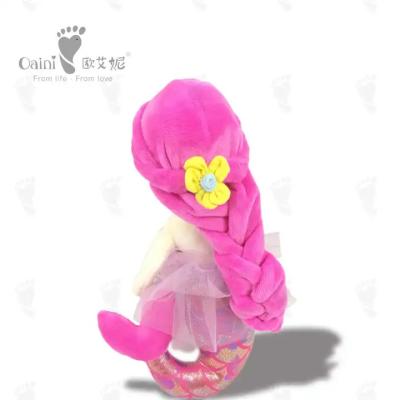 Cina OAINI ODM OEM Nuovo design di alta qualità bambino accompagnatore giocattolo animale di peluche anti-Mite cotone biologico bambino farcito sirena per in vendita
