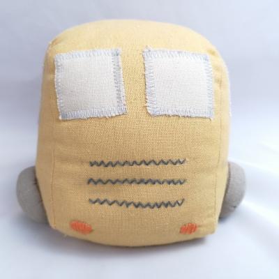 Китай Customized PP Cotton Stuffed Toys Plush Little Yellow Car Polyester Fabric продается