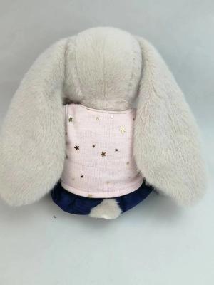Cina Coniglio di Pasqua da 40 cm, peluche, orecchie lunghe, coniglio morbido, con vestiti, peluche giocattolo. in vendita