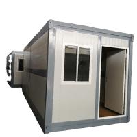 China Prefabricated 20ft Office Flat Pack Foldable Container House with PVC Sliding Window for sale