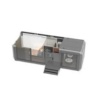 China Modern Elegant Design Sandwich Panel Prefab Capsule Tiny House for sale