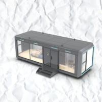 China Modern Elegant Design Sandwich Panel Prefab Capsule Tiny House for sale
