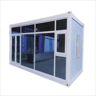 China Containerhuizen 20ft voor Mobile Living Supermarkt Home Shopping Ziekenhuis Workshop Te koop