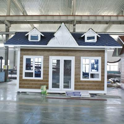 China Casas pré-fabricadas de 20 pés Casa pequena de luxo com piso de cartão MgO de 18 mm à venda