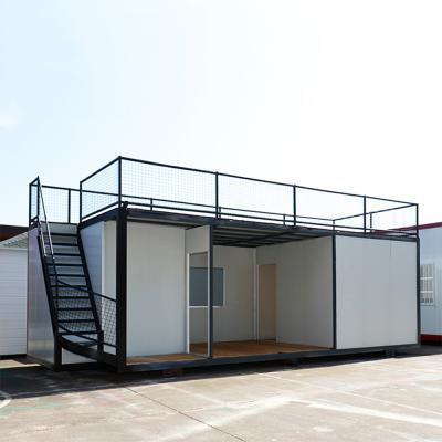 中国 18mm MGO板の床とガルバनाइズされた鋼筋フレームのプリファブモジュールコンテナハウス 販売のため