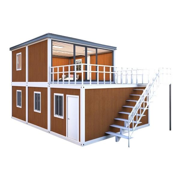 Quality Steel Door 2 Storey Prefab Modular 3 4 Bedroom Container House for sale